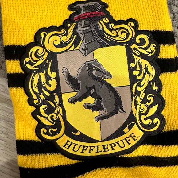 Costumes | Harry Potter Hufflepuff Yellowblack Stripe Scarf | Poshmark